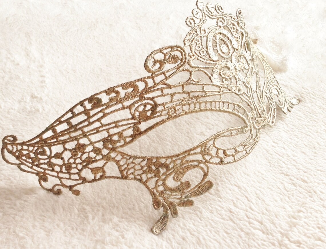 Gold Lace Masks Mardi Gras Mask Masquerade Mask Ball Mask - Etsy