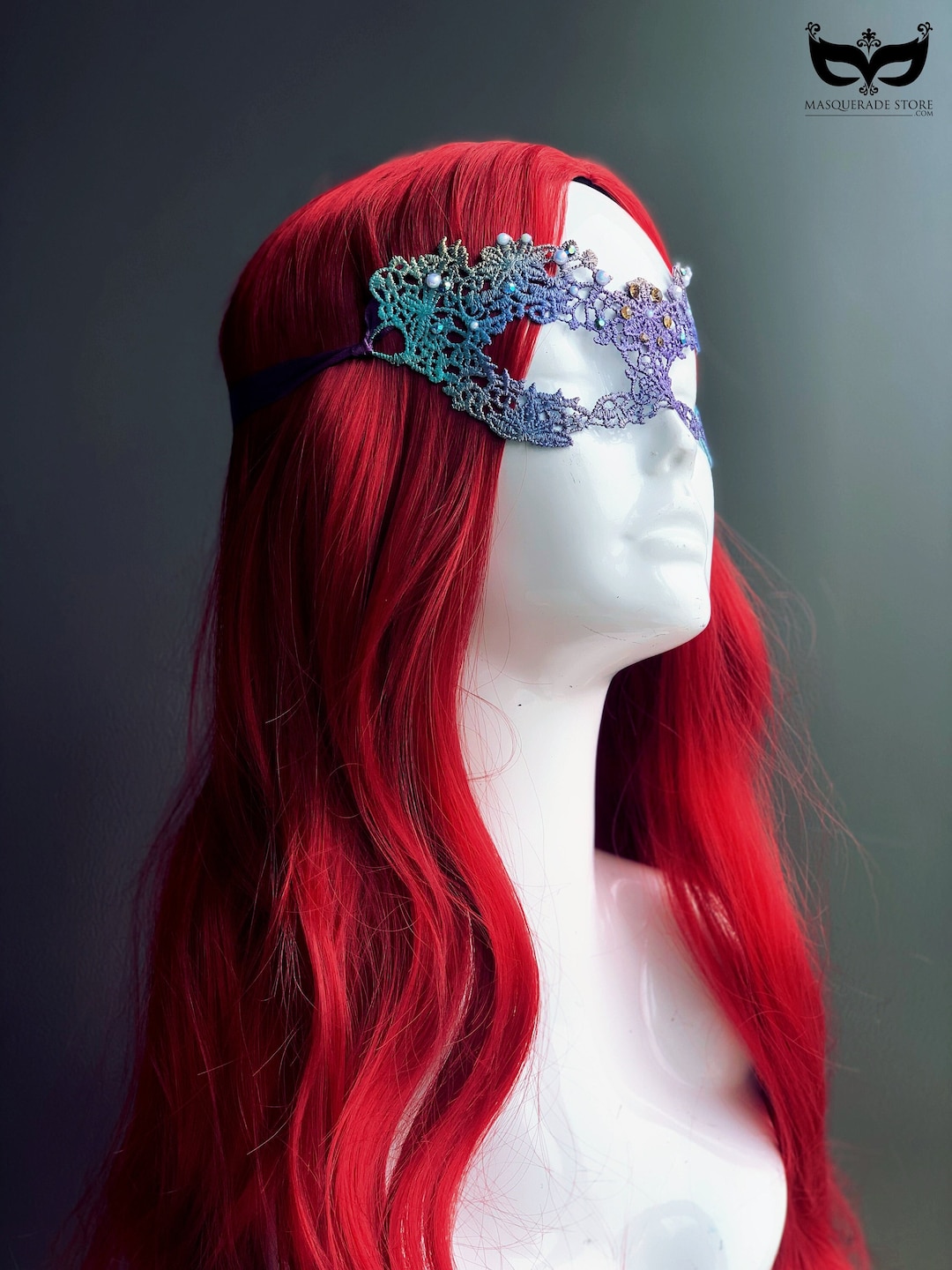 Mermaid Masquerade Mask, Princess Mask, Pearl Mask, Womens Masquerade ...