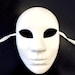 White Full Face Costume Mask, Cosplay Mask, DIY Mask, White Blank Mask ...