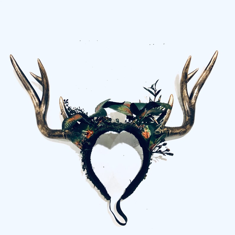 Ram Horn Priestess Headdress Pagan Ritual Forest Woodland Theme ...