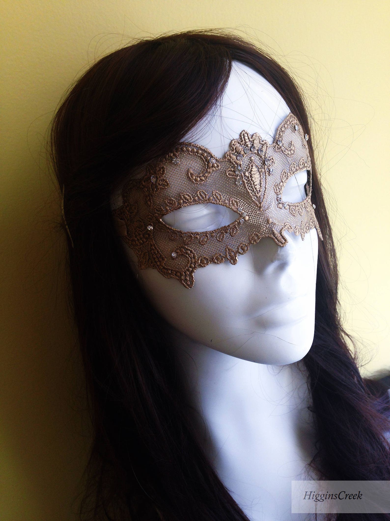 Sexy Gold Halloween Mask Womens Halloween Mask Masquerade | Etsy