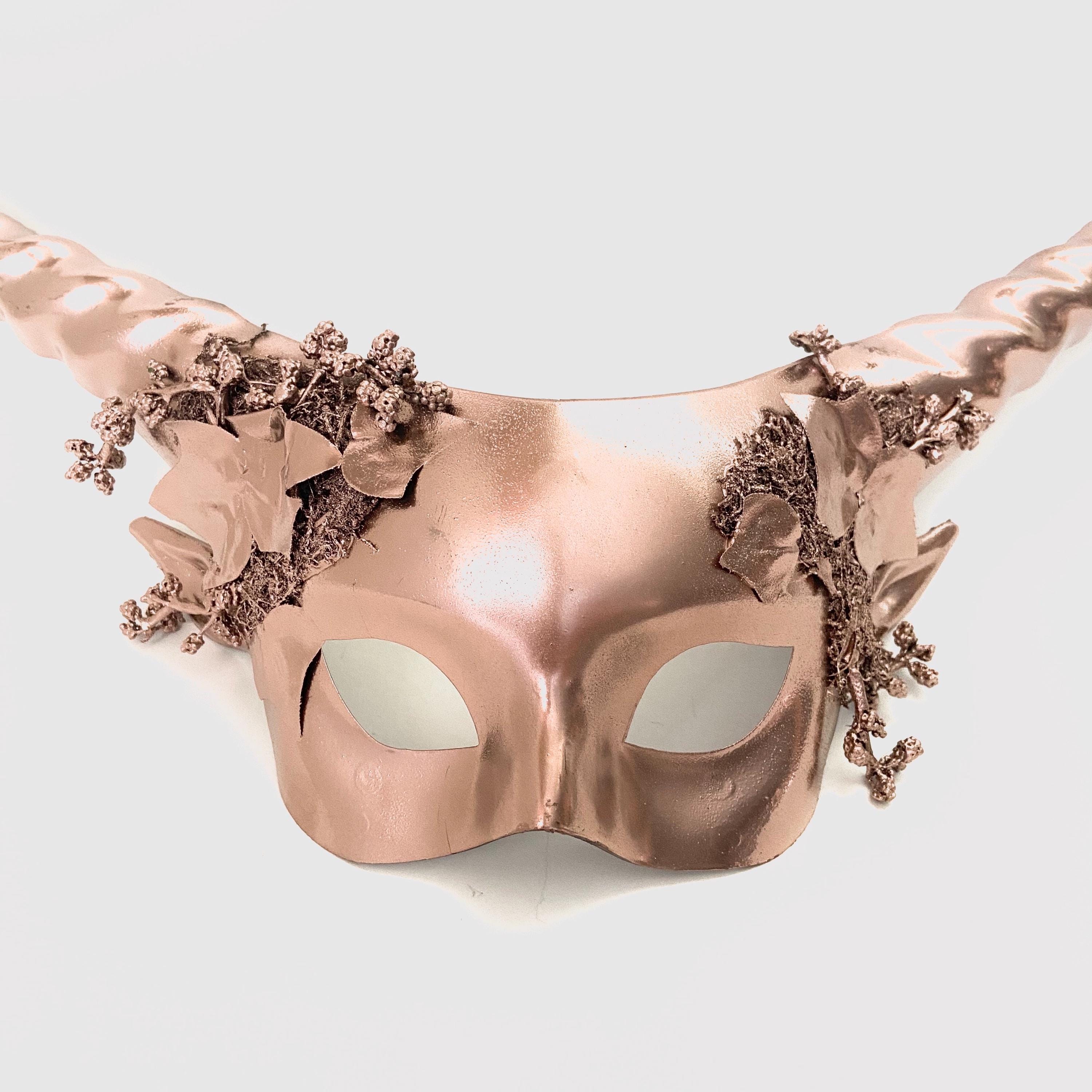 Masquerade Mask Couples L Mythical Creature L Women Horn Headdress L ...