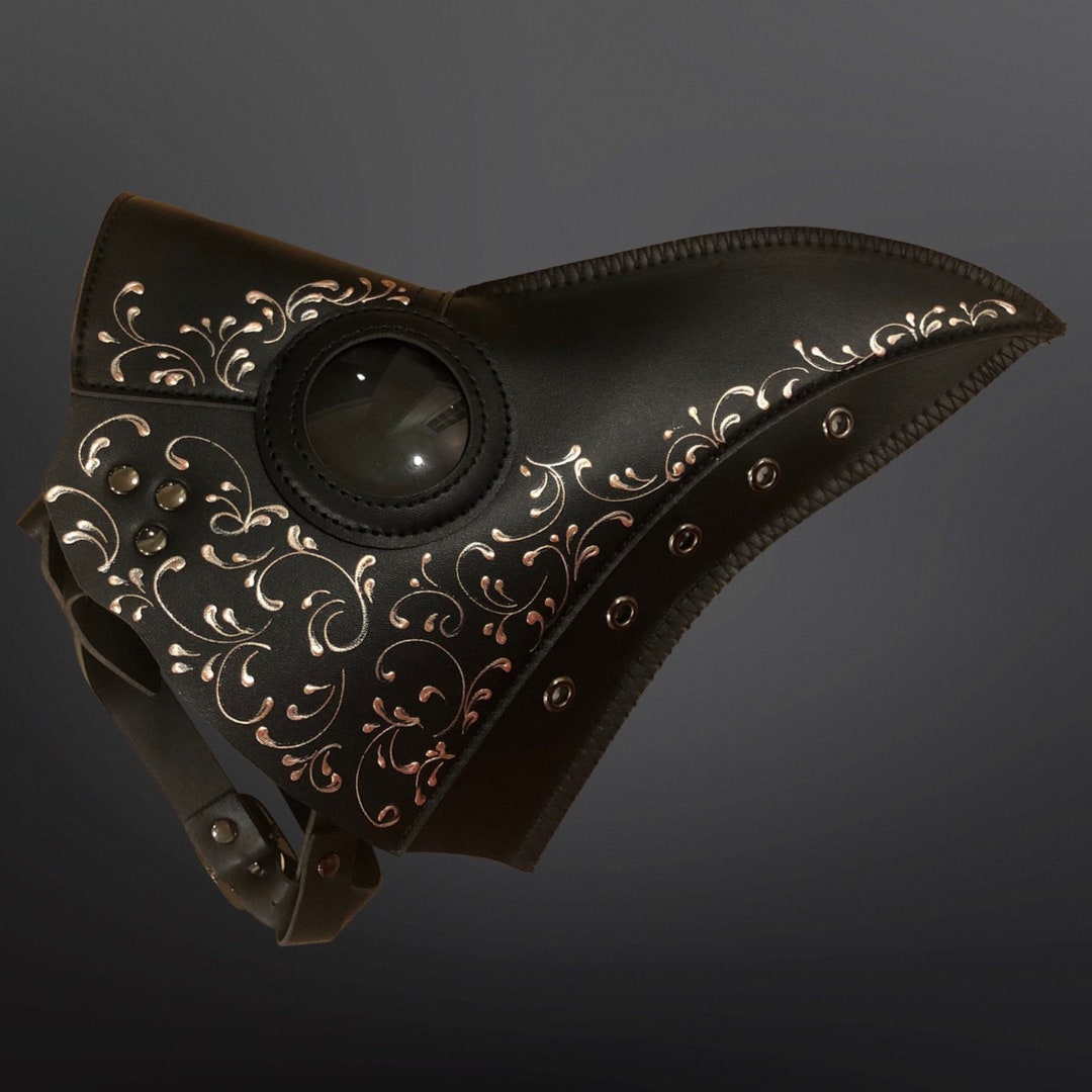 Black Plague Doctor Bird Mask Steampunk Raven Mask Costume Cosplay ...