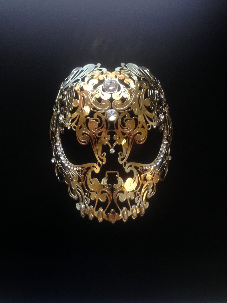 Mens Skull Mask Skull Masquerade Mask Metal Skull for Men - Etsy