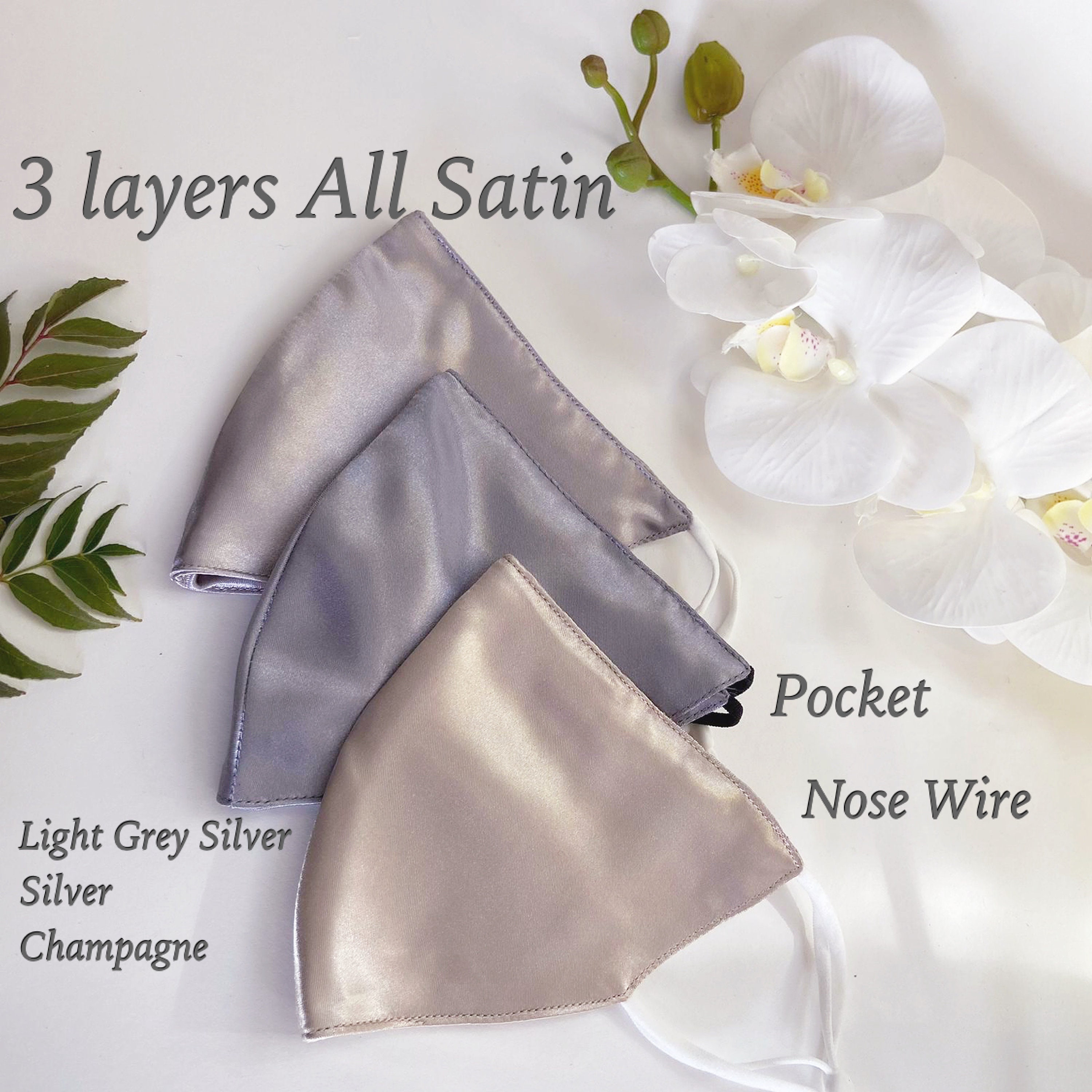Champagne Satin Mask Party Mask Face Masks Satin Face Mask - Etsy