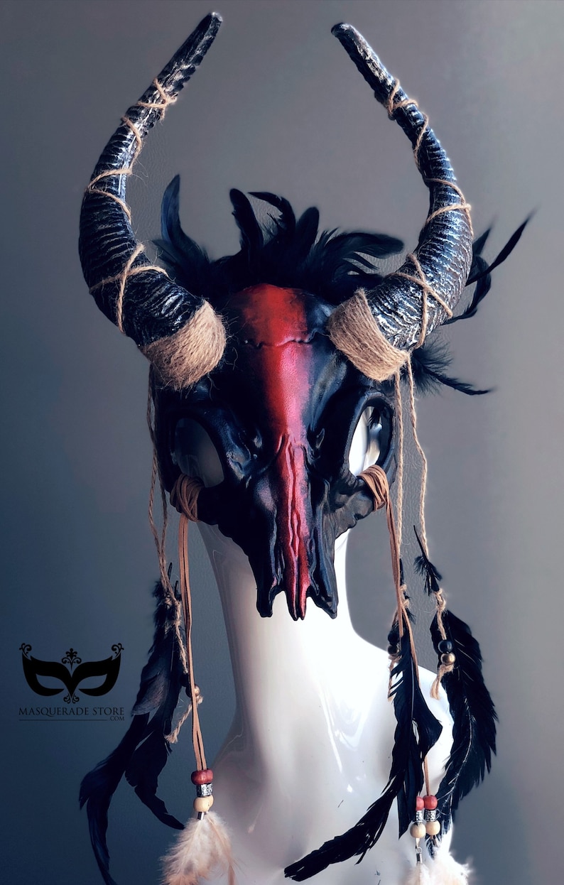 Pagan Skull Headpiece Viking Skull Shaman Headdress Witch - Etsy