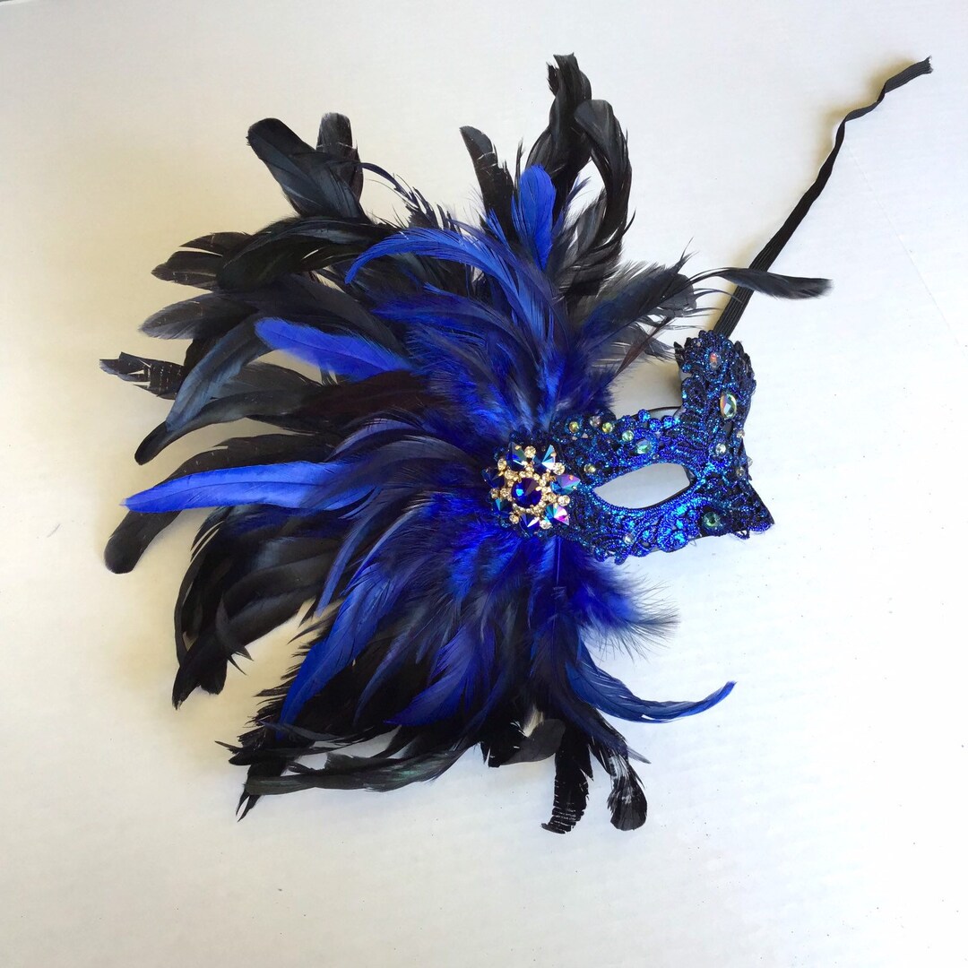 Blue Rio Carnival Mask, Brazilian Carnival Mask, Venetian Carnival ...