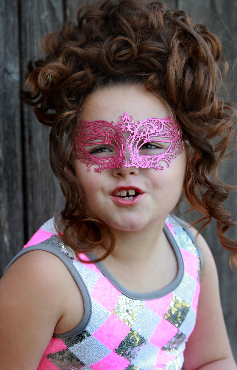 NEW Pink Masquerade Mask Children Masks Pink Color Venetian - Etsy