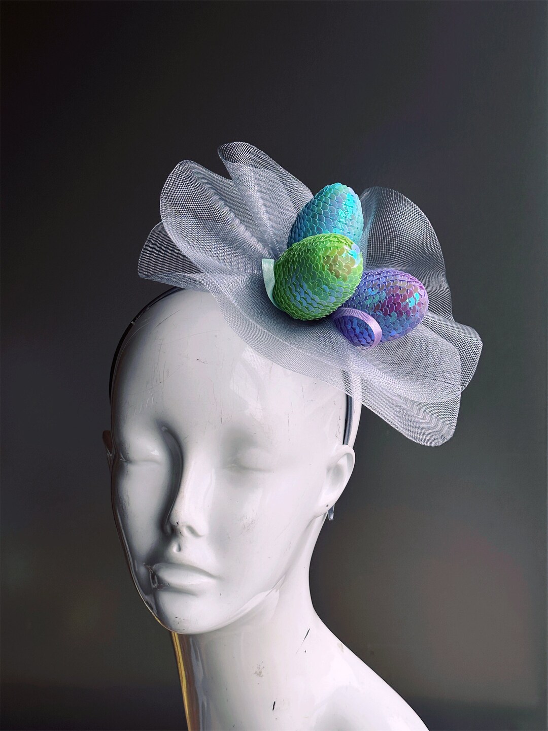 Easter Fascinator - Easter Egg Hat - Women & Kids Easter Accessories ...