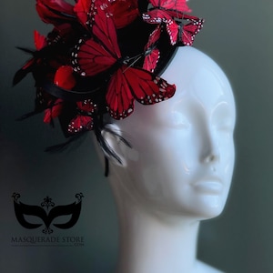 Blue Butterfly Fascinator, Blue Butterfly Headpiece, Blue Fascinator ...