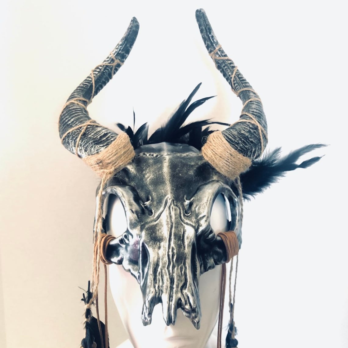 Deer Skull Mask Halloween Ritual Headdress Samhain Festival | Etsy
