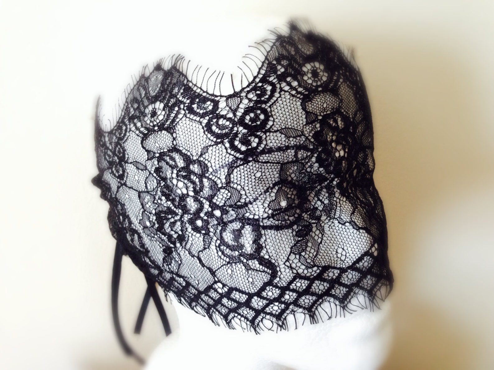Sexy Lace Tie Back Masquerade Mask Sexy Lingerie Mask Black - Etsy
