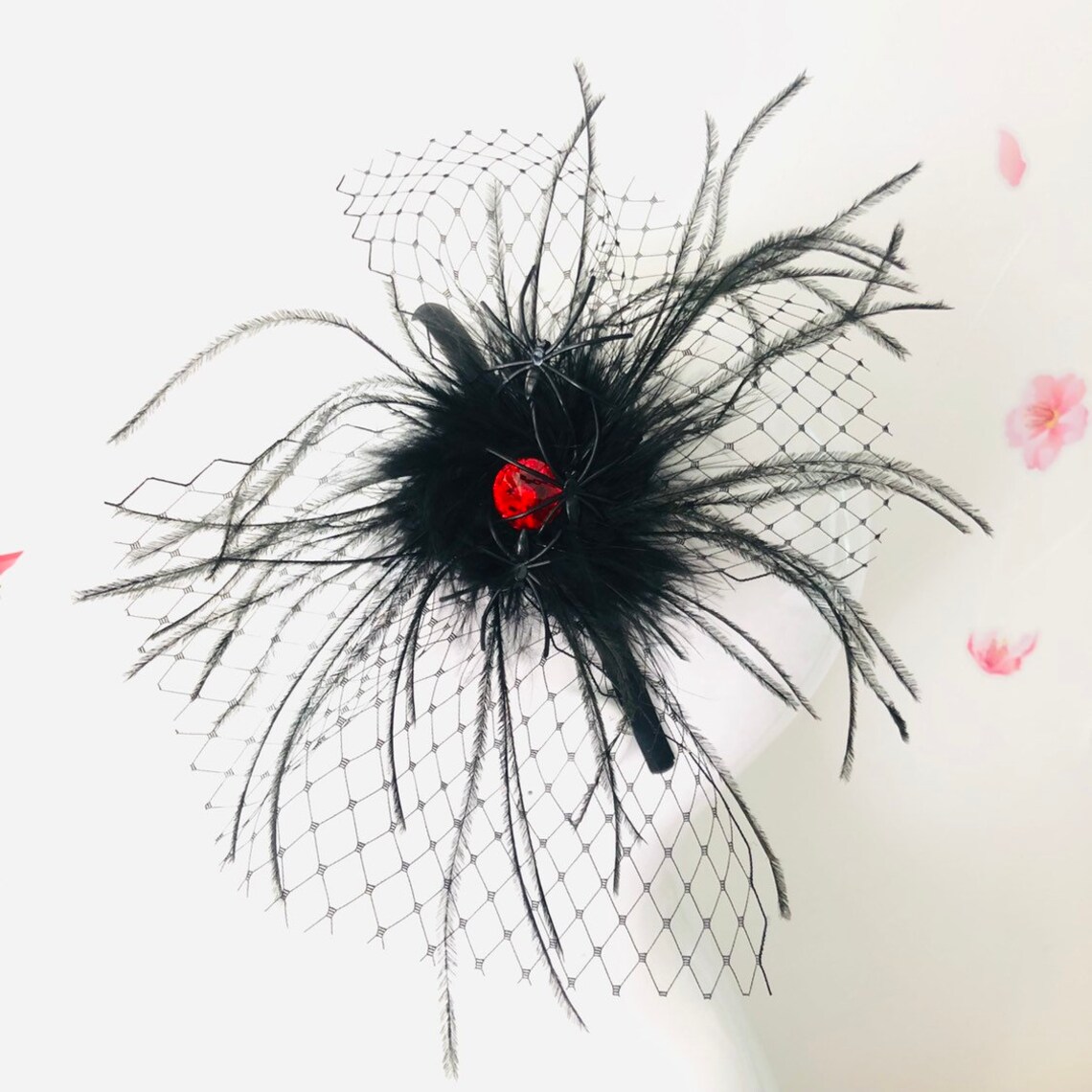 Black Widow Halloween Headpiece Spider Web Headdress Halloween ...