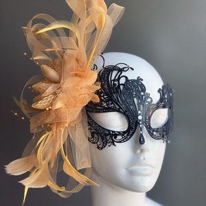 Purple Flower Masquerade Mask, Elegant Mask, Womens Masquerade Mask ...