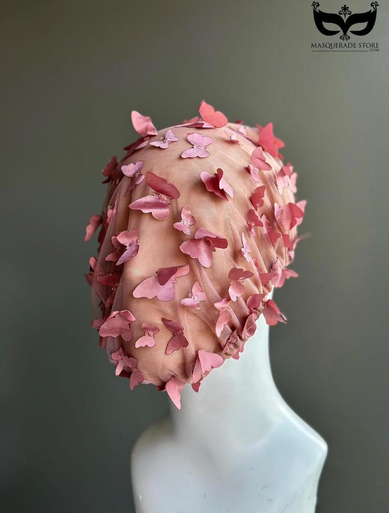 See Through Couture Pink Butterfly Full Face Mask - Etsy