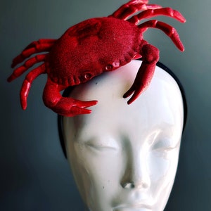 Turquoise Crab Headpiece, Seafood Festival, Turquoise Headband, Sea ...