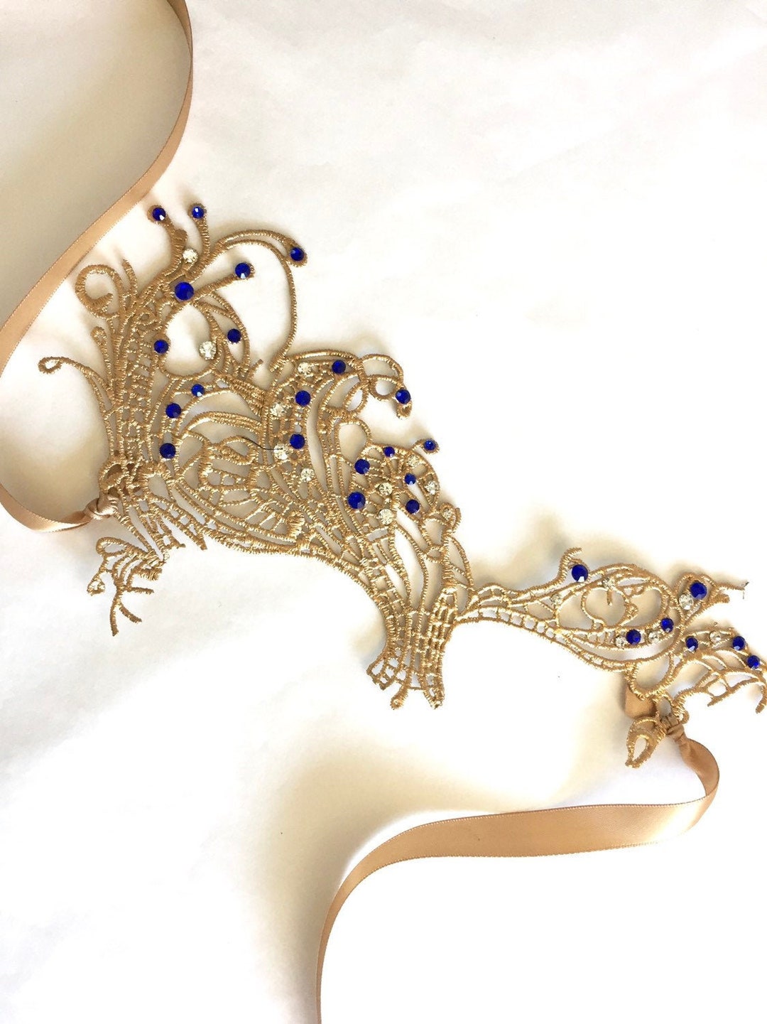 Gold Butterfly Lace - Womens Eyeglass Masquerade Mask - Etsy