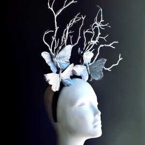 Silver Nature Crown, Woodland Forest Headpiece, Tree Branch Magical ...