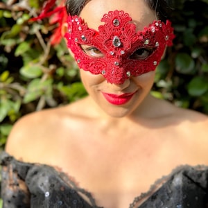 Black Masquerade Mask Brocade Masquerade Ball Party Mask Elegant Mask ...