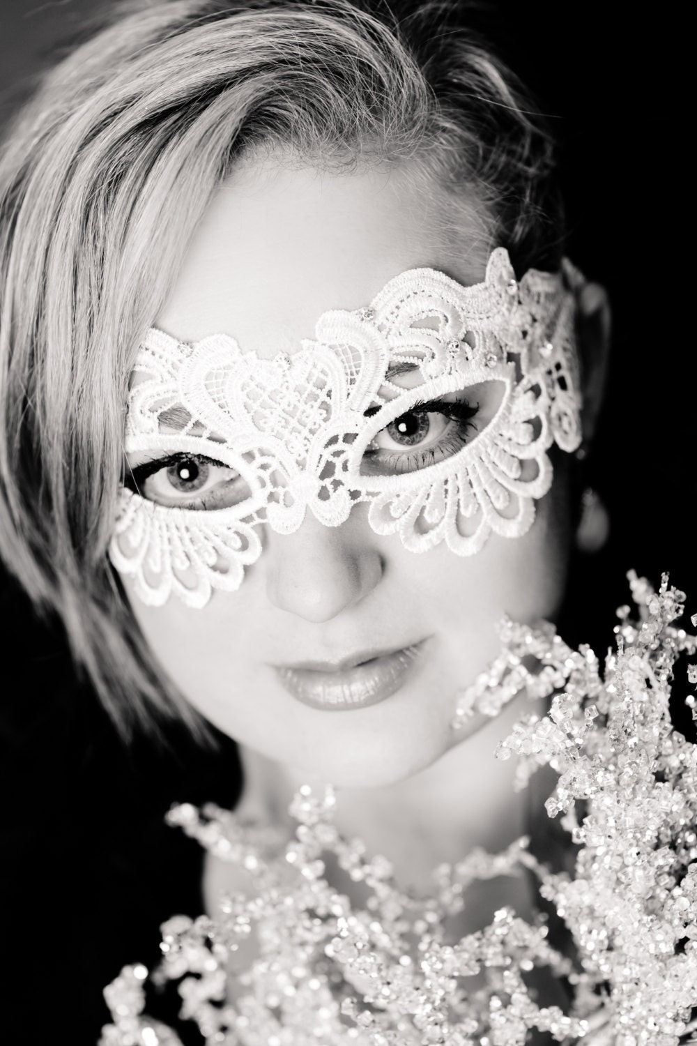 Gold Shimmer Masquerade Mask Swan Venetian Mask Match Prom - Etsy