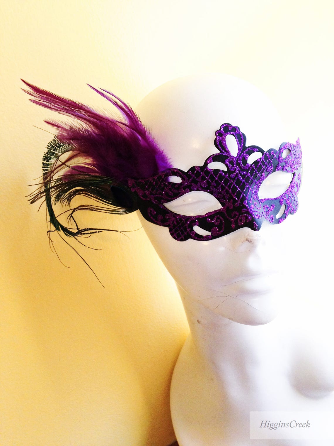 Girls Purple Costume Mask Girls Halloween Masks Purple Girls - Etsy