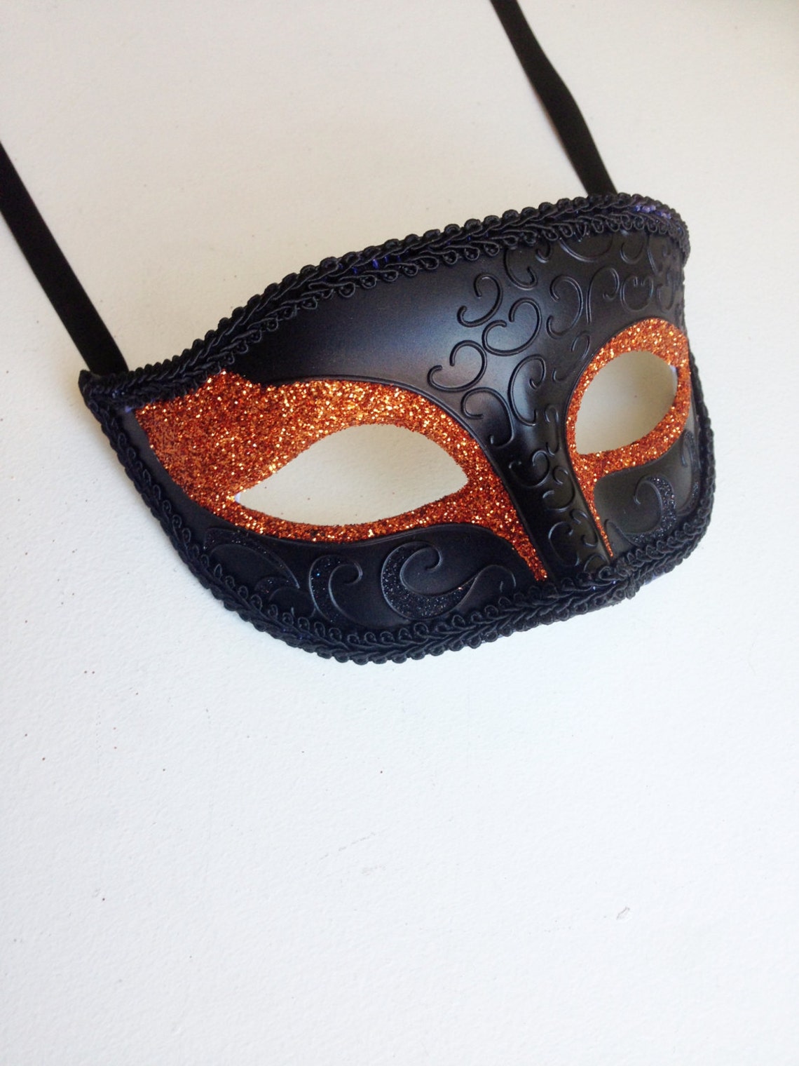 Mens Masquerade Mask Orange Mens Mask Venetian Mask - Etsy