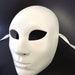 White Full Face Costume Mask, Cosplay Mask, DIY Mask, White Blank Mask ...
