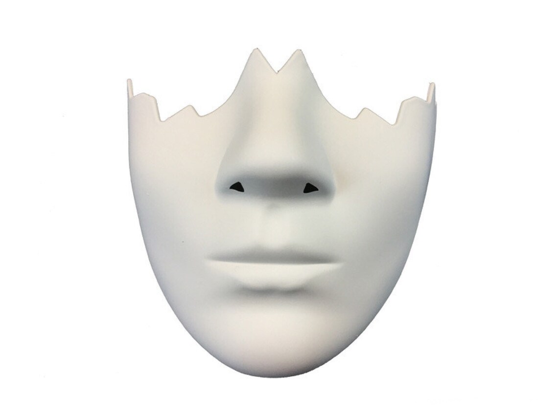 DIY MASK Cracked Face / Half Face Blank Masks for Do It - Etsy