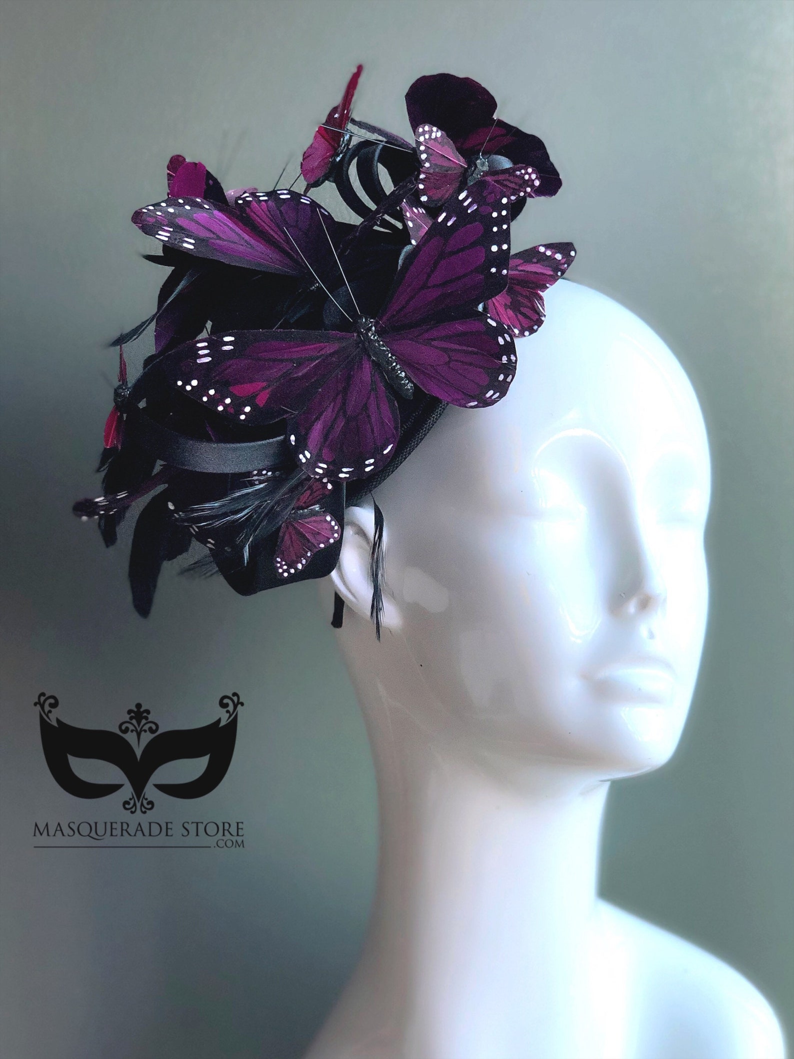 Purple Monarch Butterfly Fascinator Purple Butterfly - Etsy