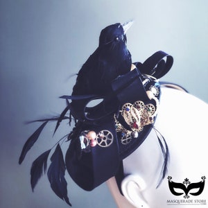 Crow Fascinator - Raven Hat - Crow and Trinkets - Halloween Hat - Etsy