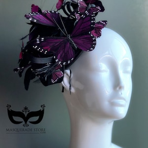 Blue Butterfly Fascinator, Blue Butterfly Headpiece, Blue Fascinator ...