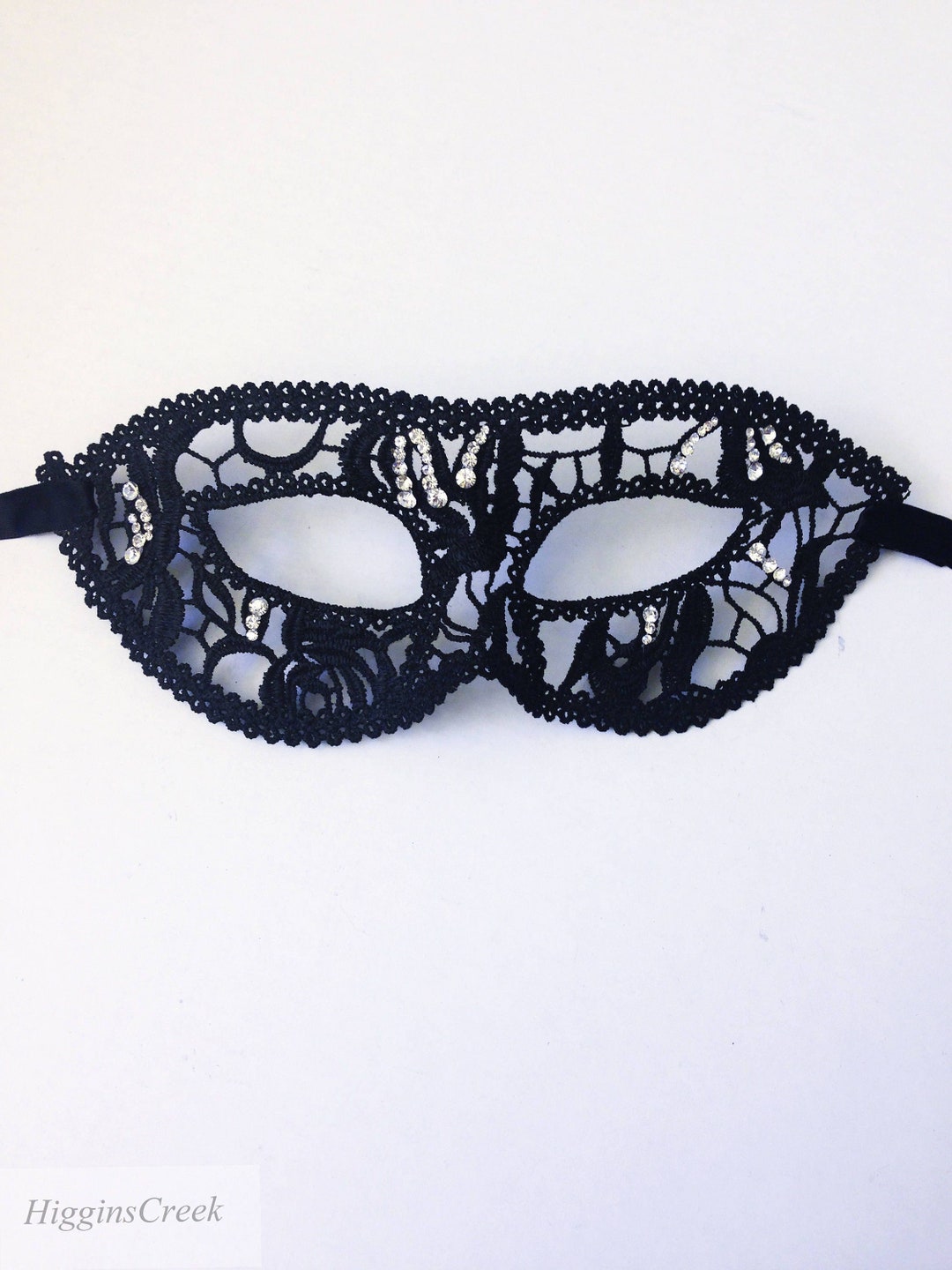 Mens Masquerade Mask Lace, Black Lace Mask Comfortable Mask Mens ...
