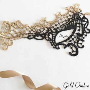 Prom Masquerade Masks Half Face Venetian Mask in Custom Colors Macrame ...