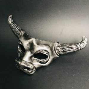 Bull Halloween Mask Bull Horn Mask Oxen Mask Animal Mask Cosplay Rodeo ...