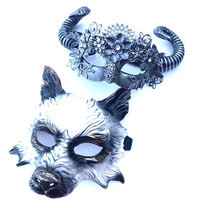 Masquerade Masks Wolf Animal Inspired Halloween Masks Wolf - Etsy