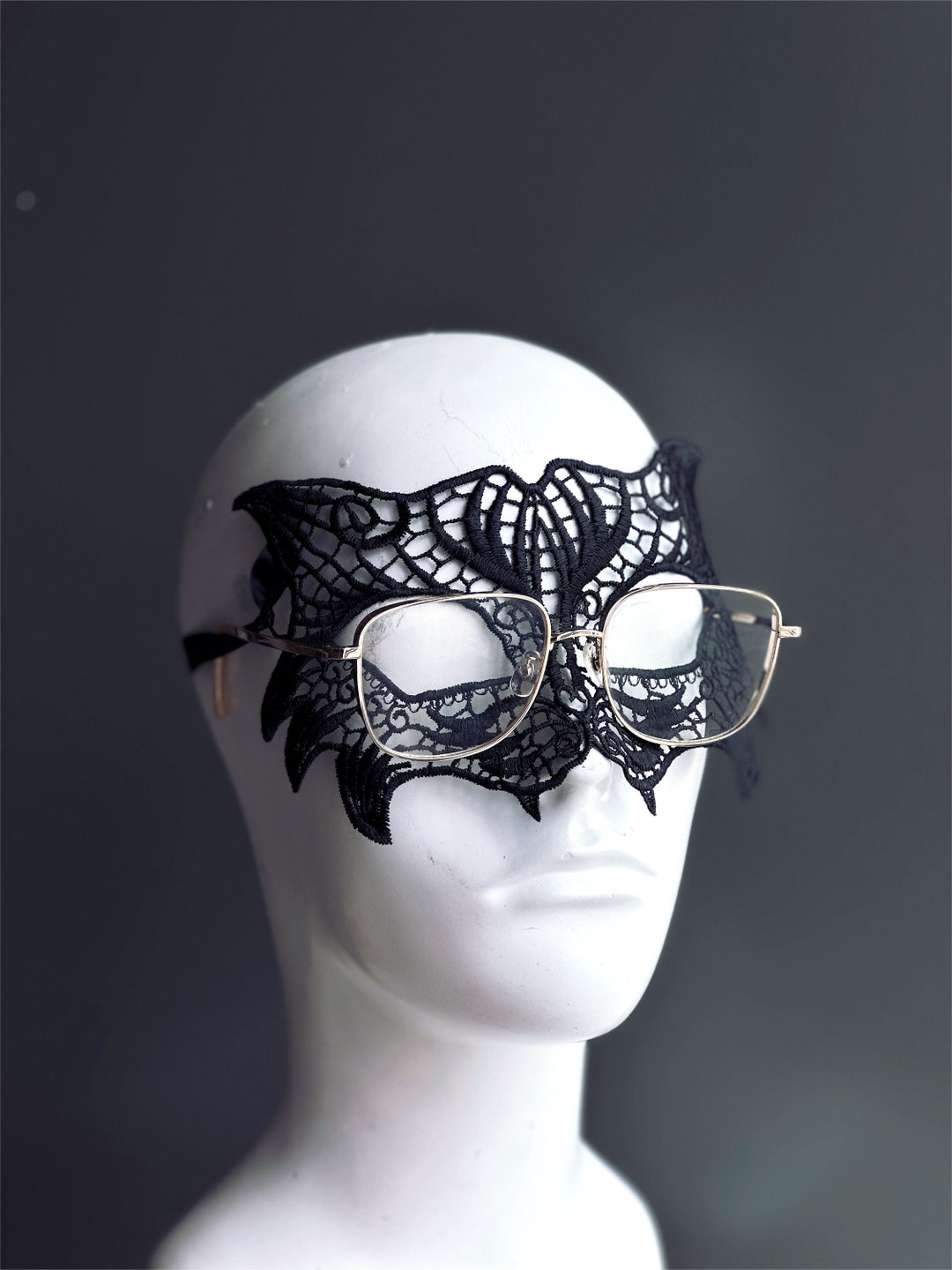 Men's Lion Masquerade Mask Lace Mask Masquerade Party - Adult - Black ...