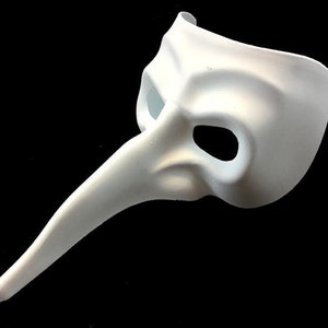 DIY Long Nose Blank Masks, Plain White Masks, Long Nose Masks for DIY ...