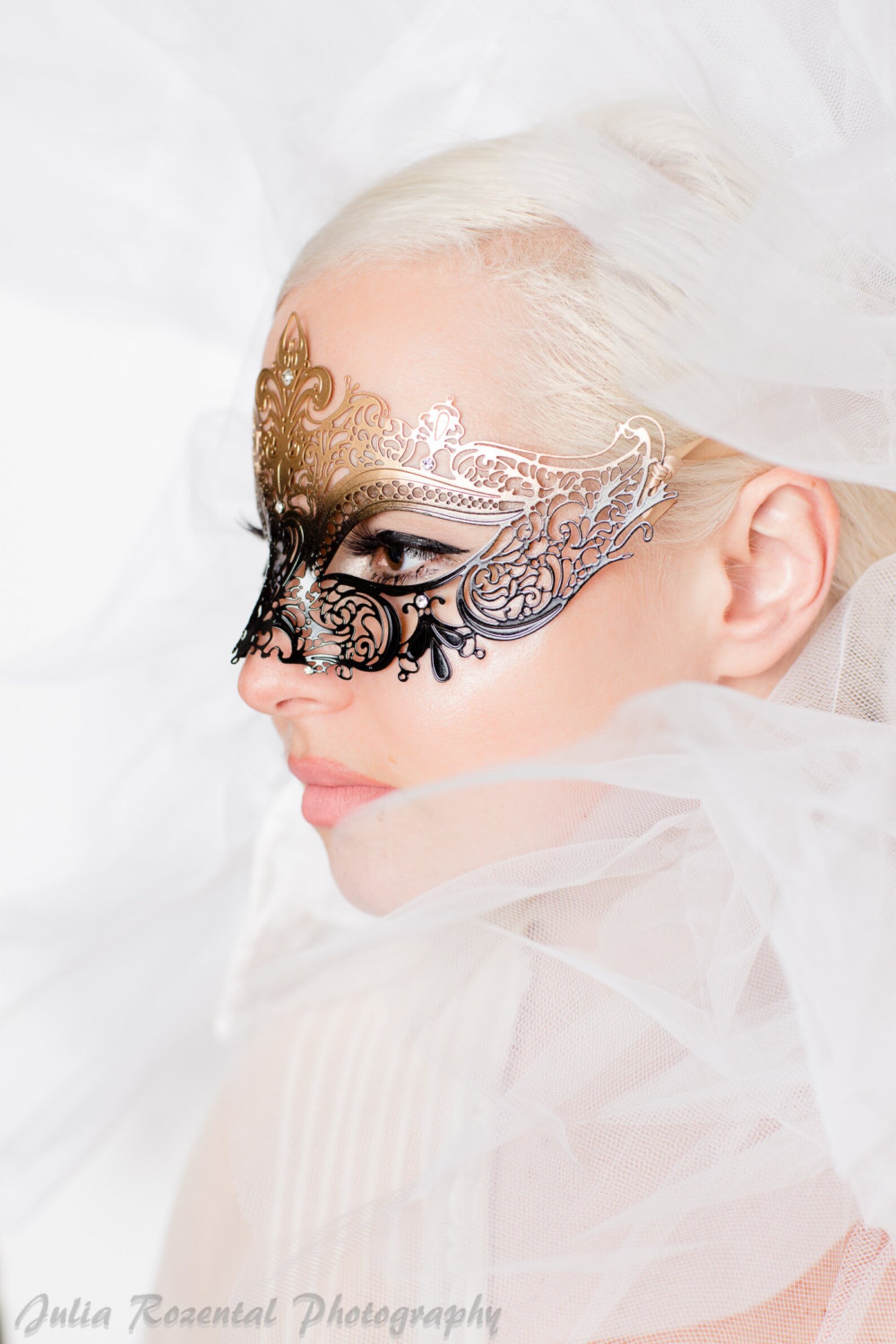 Gold Masquerade Mask Women Elegant Venetian Mask Weddings Prom | Etsy