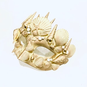 Masquerade Masks Ocean Sea Shells Masks Under the Sea King Triton Mask ...