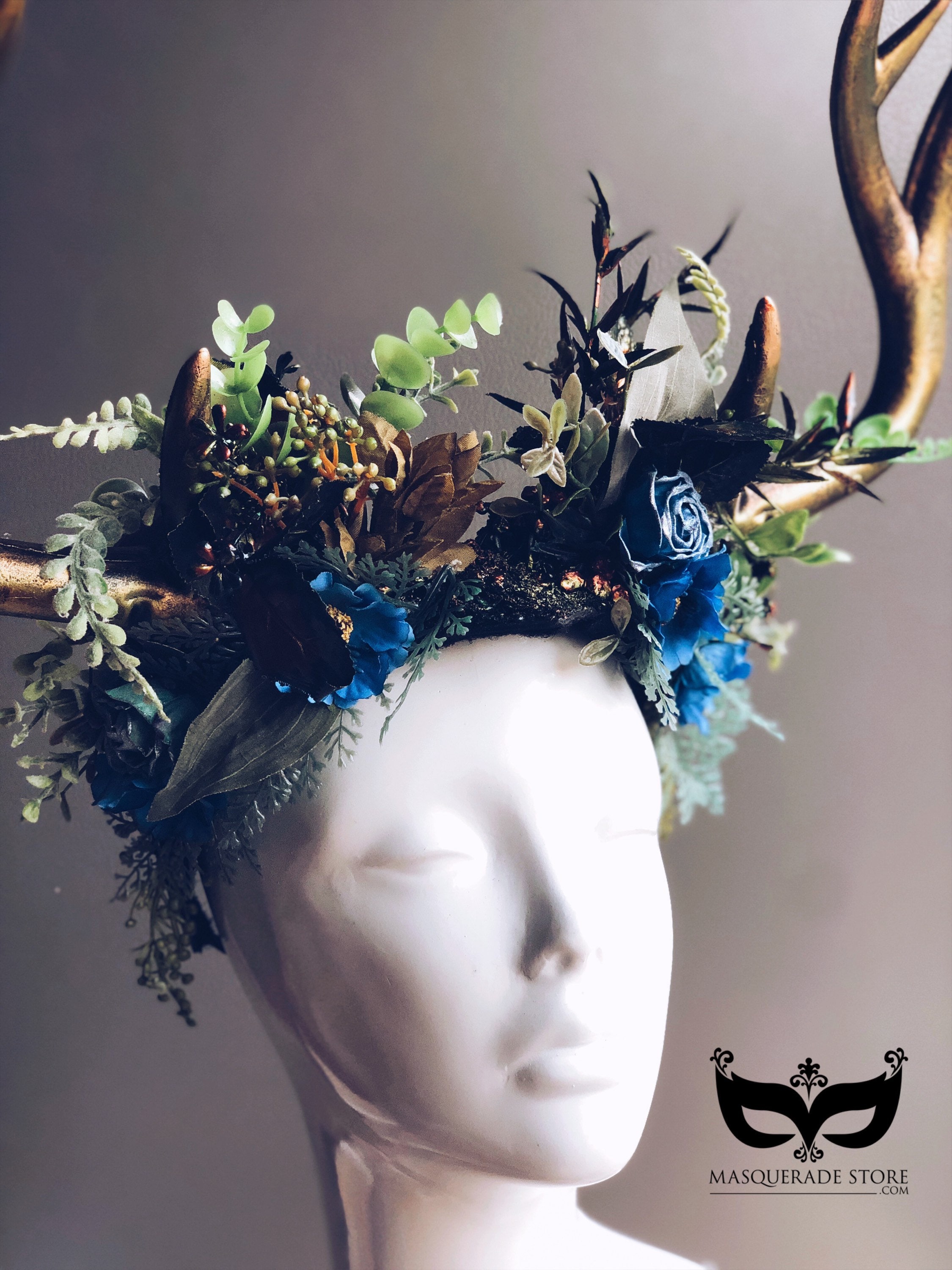 Ostara Deer Antler Headdress Pagan Ritual Crown - Unisex Design - Etsy