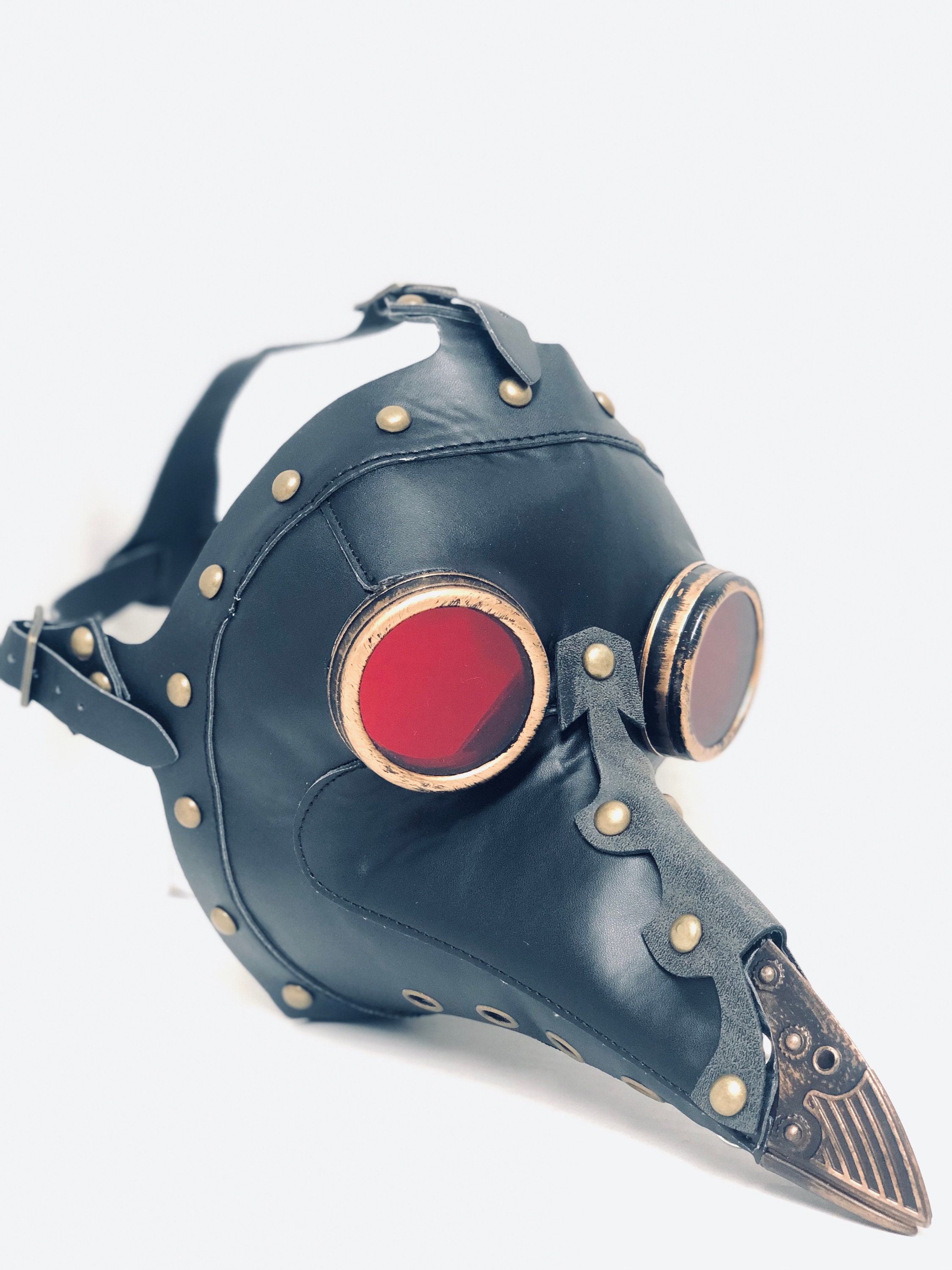 Fashion Plague Doctor Raven Bird Gas Mask Costume Cosplay Burning Man ...