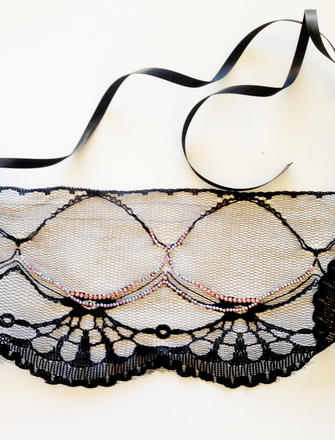 Black Skull Lace Mask, Lace Blindfold Masks, Skull Masks, Masks, Skull ...