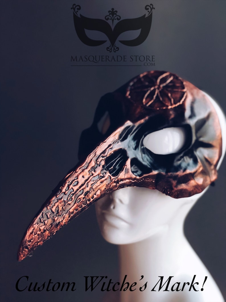 Crow Skull Witches Marks Daisy Wheel Pagan Witch Skull Mask - Etsy