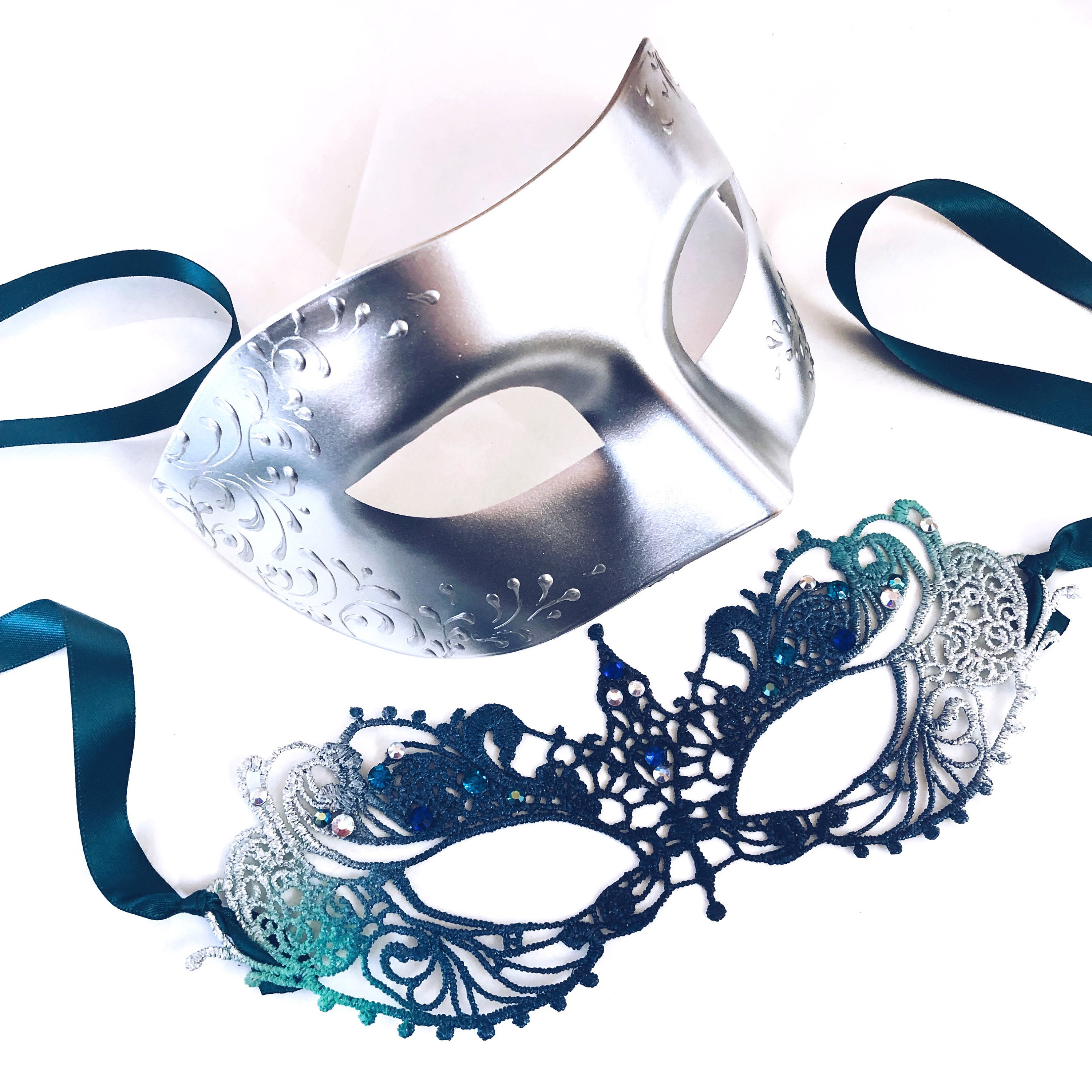 Masked Ball Mask Silver Mask Party Mask Masquerade Masked Ball - Etsy