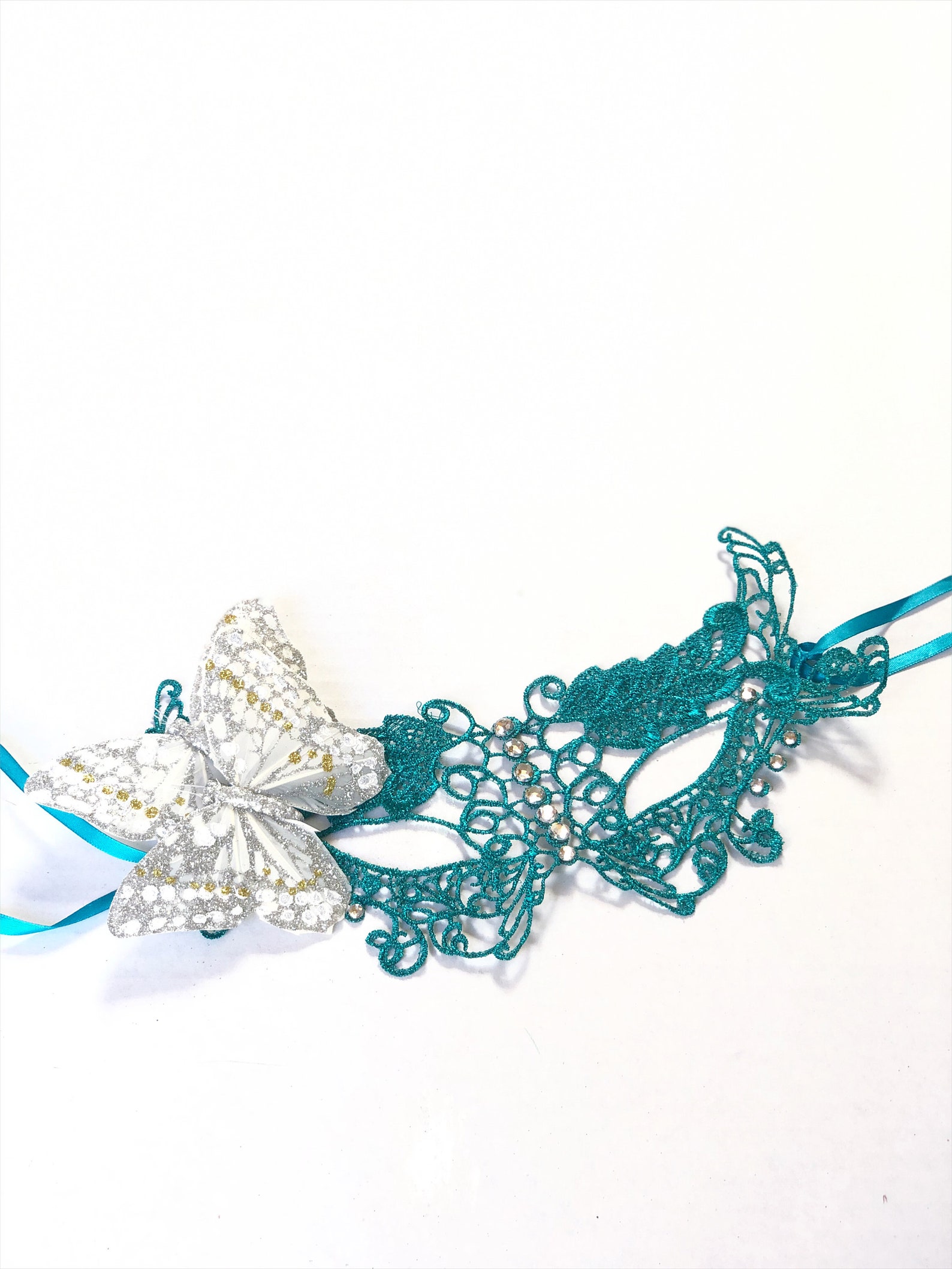 Masquerade Mask Woman Turquoise Teal Masquerade Mask Women - Etsy