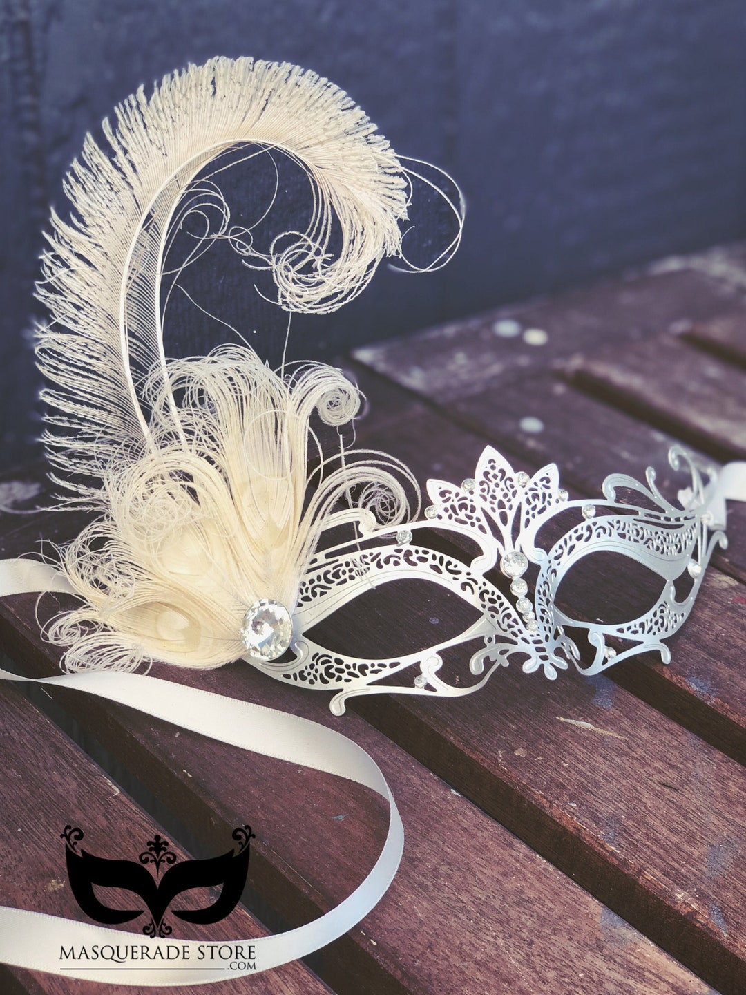 Silver Masquerade Mask, Women's Masquerade Masks, Sexy Filigree ...