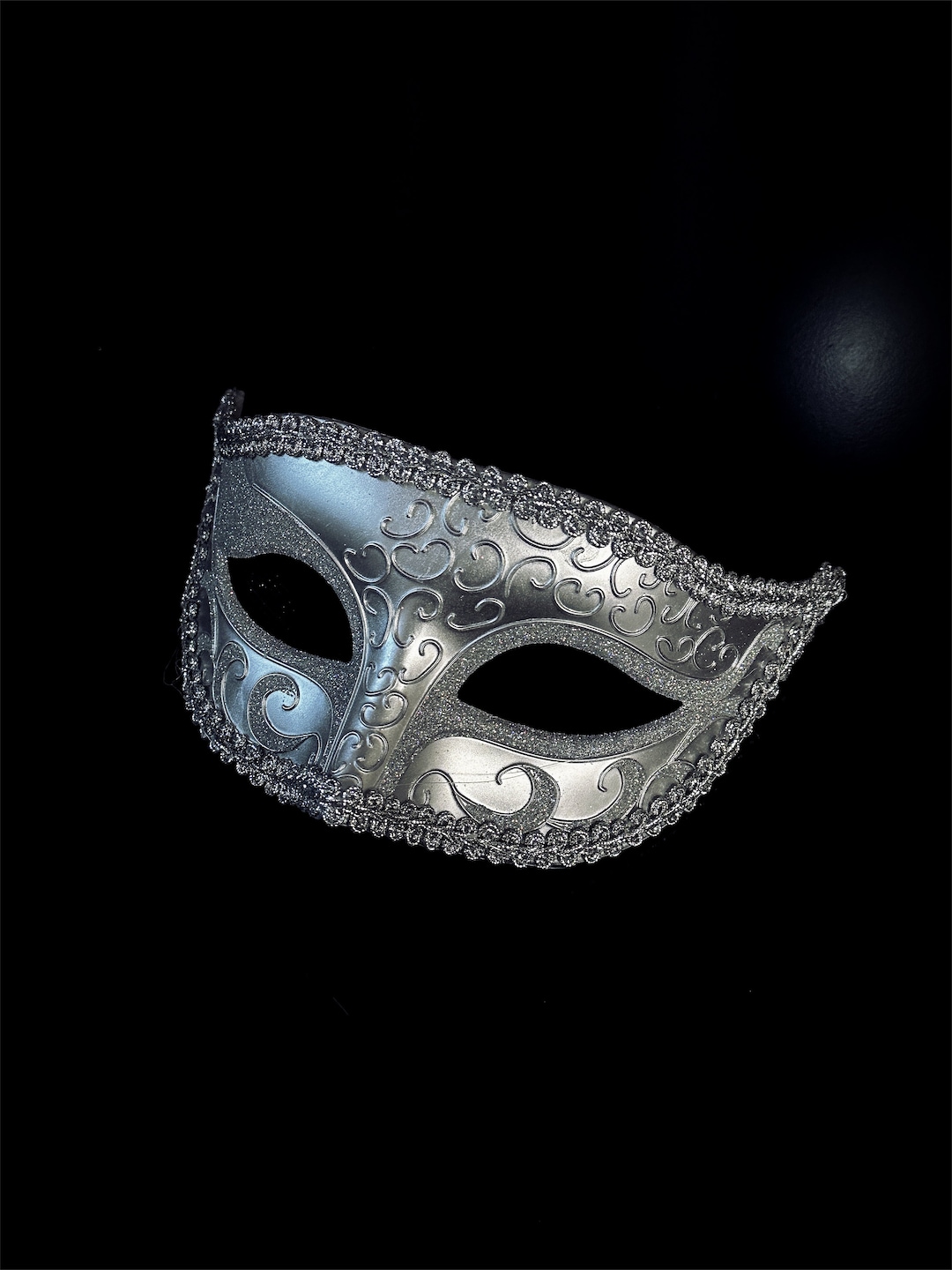 Silver Mens Masquerade Mask Silver Masquerade Party Venetian Mask ...
