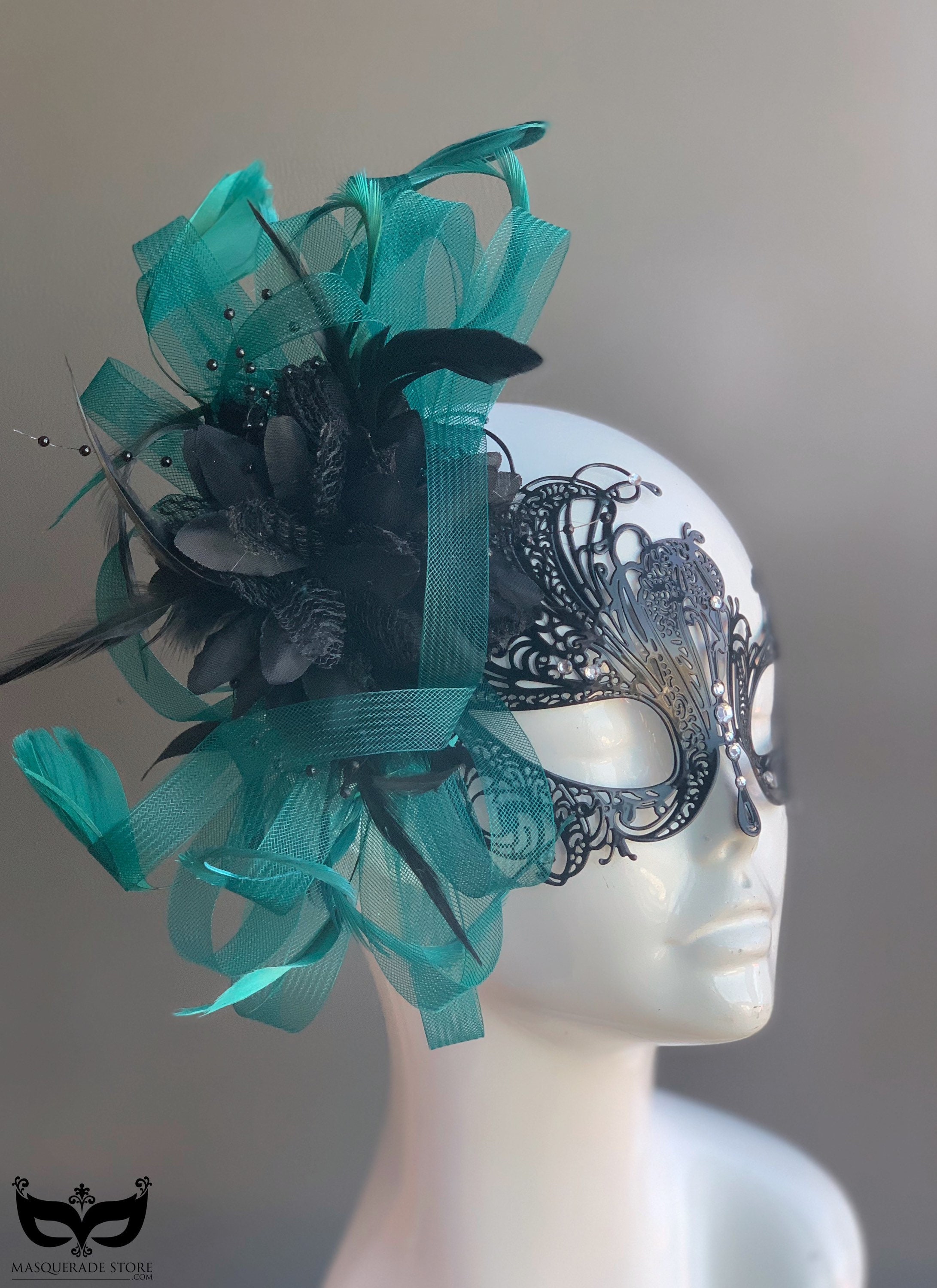 Purple Flower Masquerade Mask, Elegant Mask, Womens Masquerade Mask ...