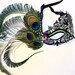 Peridot Green Theme Masquerade Mask With Peacock Feathers - Etsy