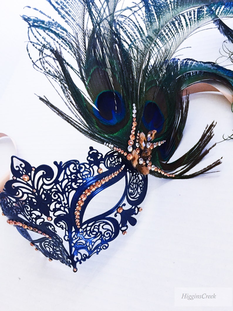 Stunning Masquerade Mask Peacock Feather Masquerade Masks - Etsy